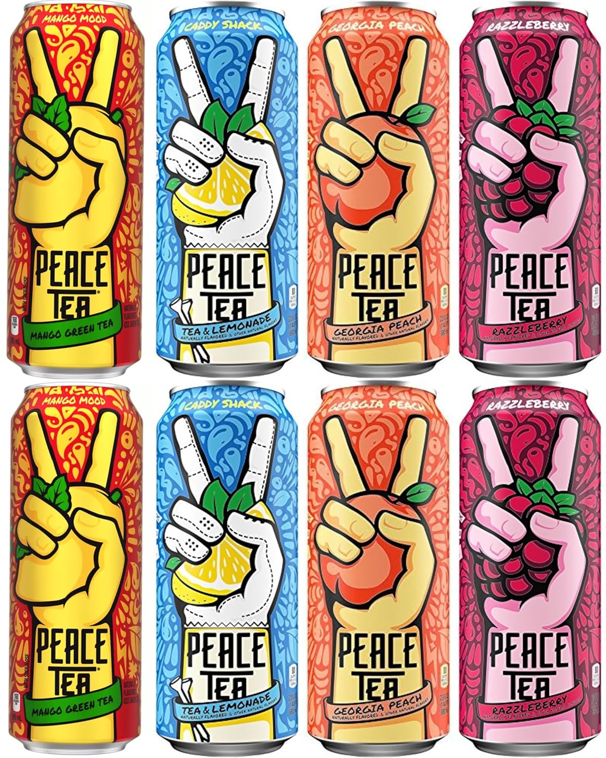 Amazon.com: Peace Tea 4 Flavor Variety Natural Flavors | Sweet Tea ...