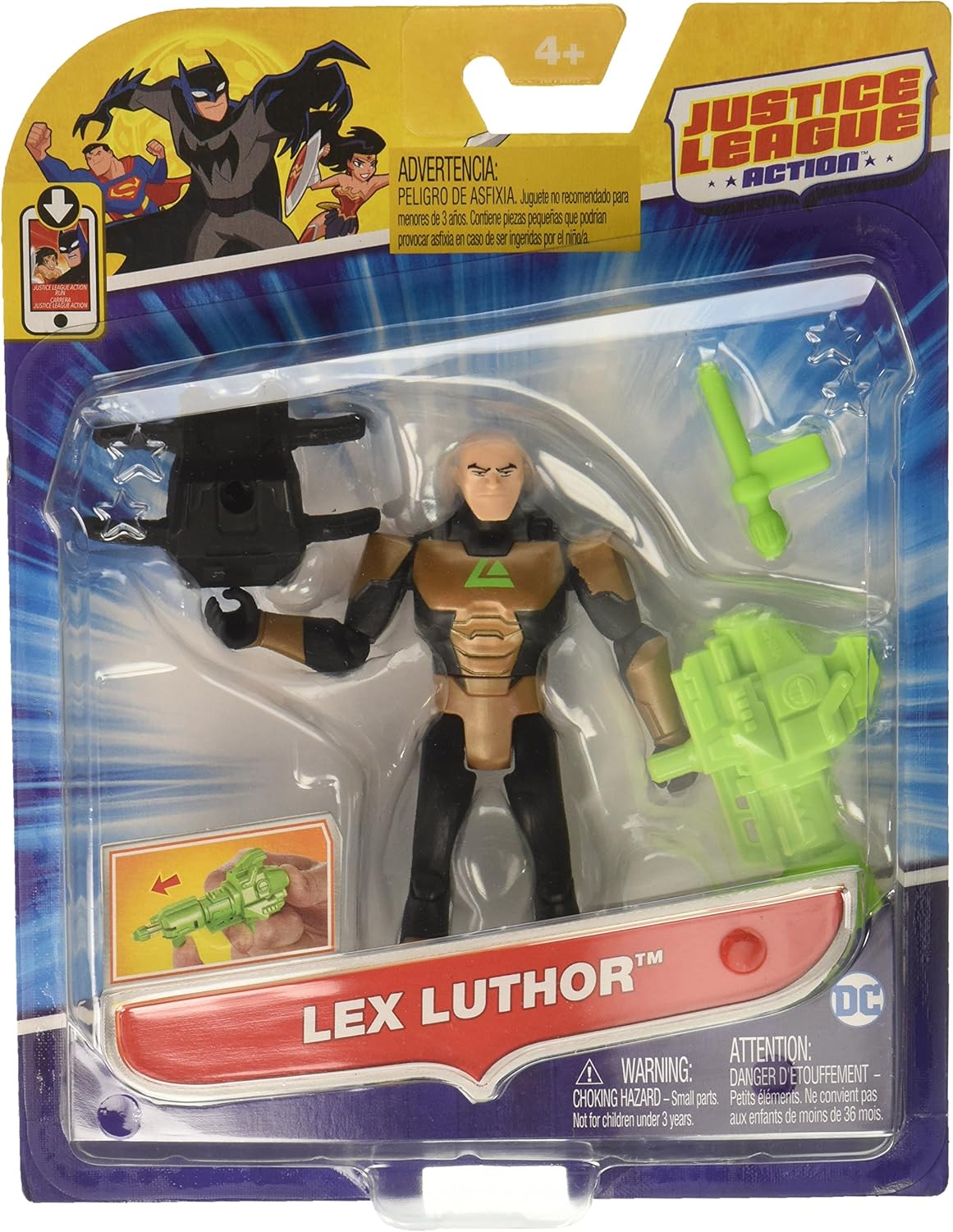 Amazon.com: DC Comics Justice League Action LEX Luthor Figure : Toys ...