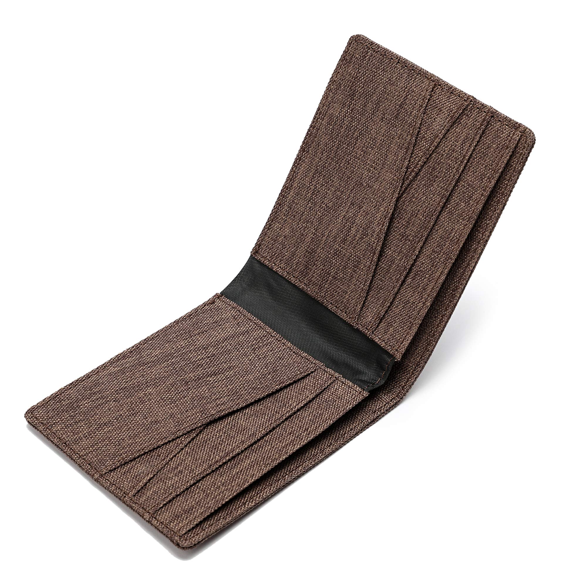 Snapklik.com : Mens Fabric Wallets Bifold RFID Blocking Minimalist Boys ...