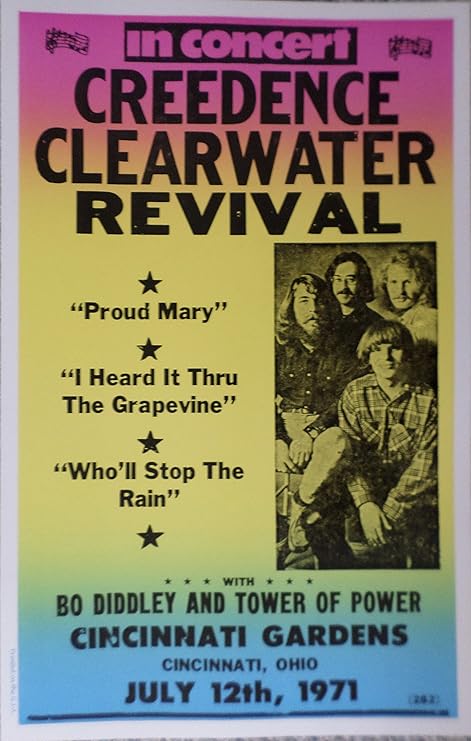 Amazon.com: Wiyuam Creedence Clearwater Revival Poster.: Prints ...