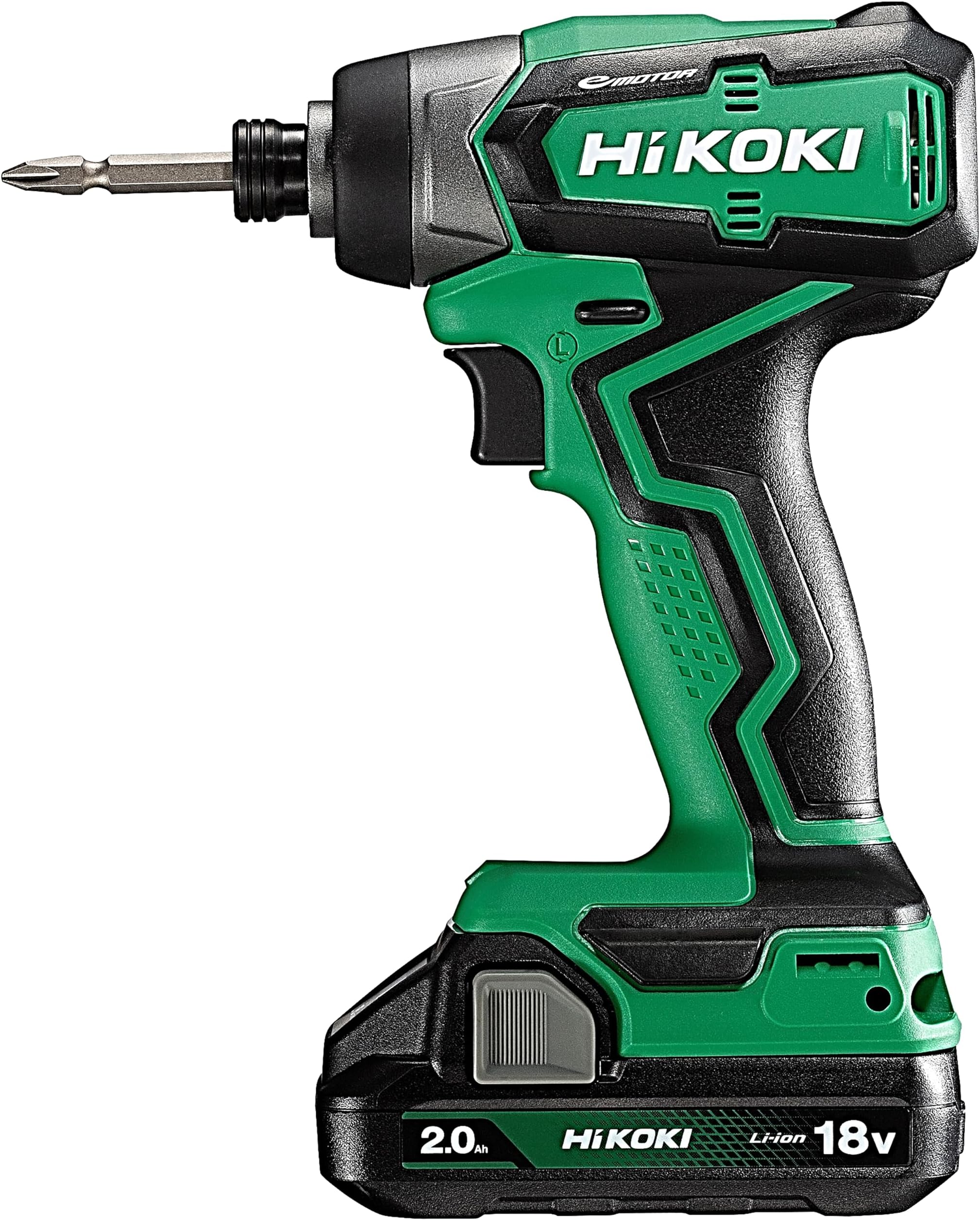 Amazon | HiKOKI(ハイコーキ) 18V 充電式 インパクトドライバー WH18DC ストロングブラック バッテリー2個・充電器 ...
