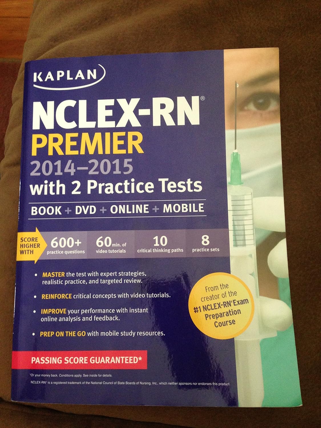 NCLEX-RN Premier 2014-2015 with 2 Practice Tests (Kaplan NCLEX-RN ...