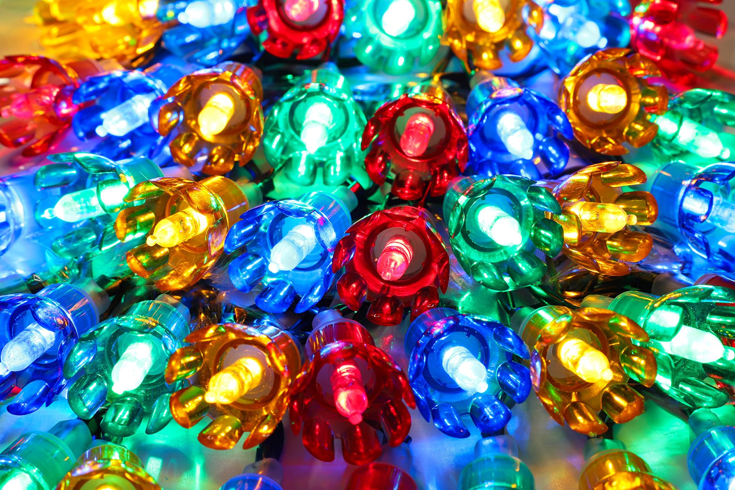 Christmas Concepts® 40 guirlandes lumineuses LED rétro multicolores en ...