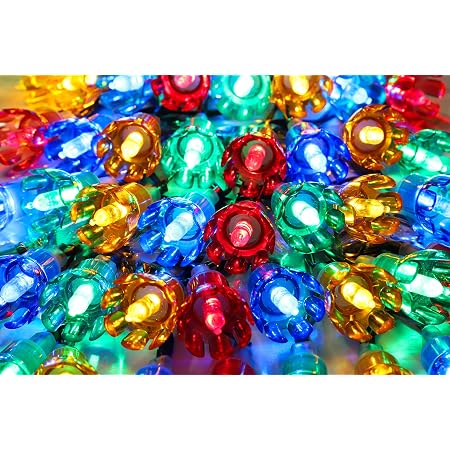 Christmas Concepts® 20 2m/6.6ft LED Retro Multi Coloured Petal String ...