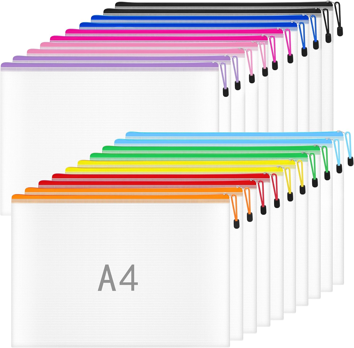 Plastic Wallets A4 Zip Wallets Zip Lock Bags Platic Zip Folder Zipper ...