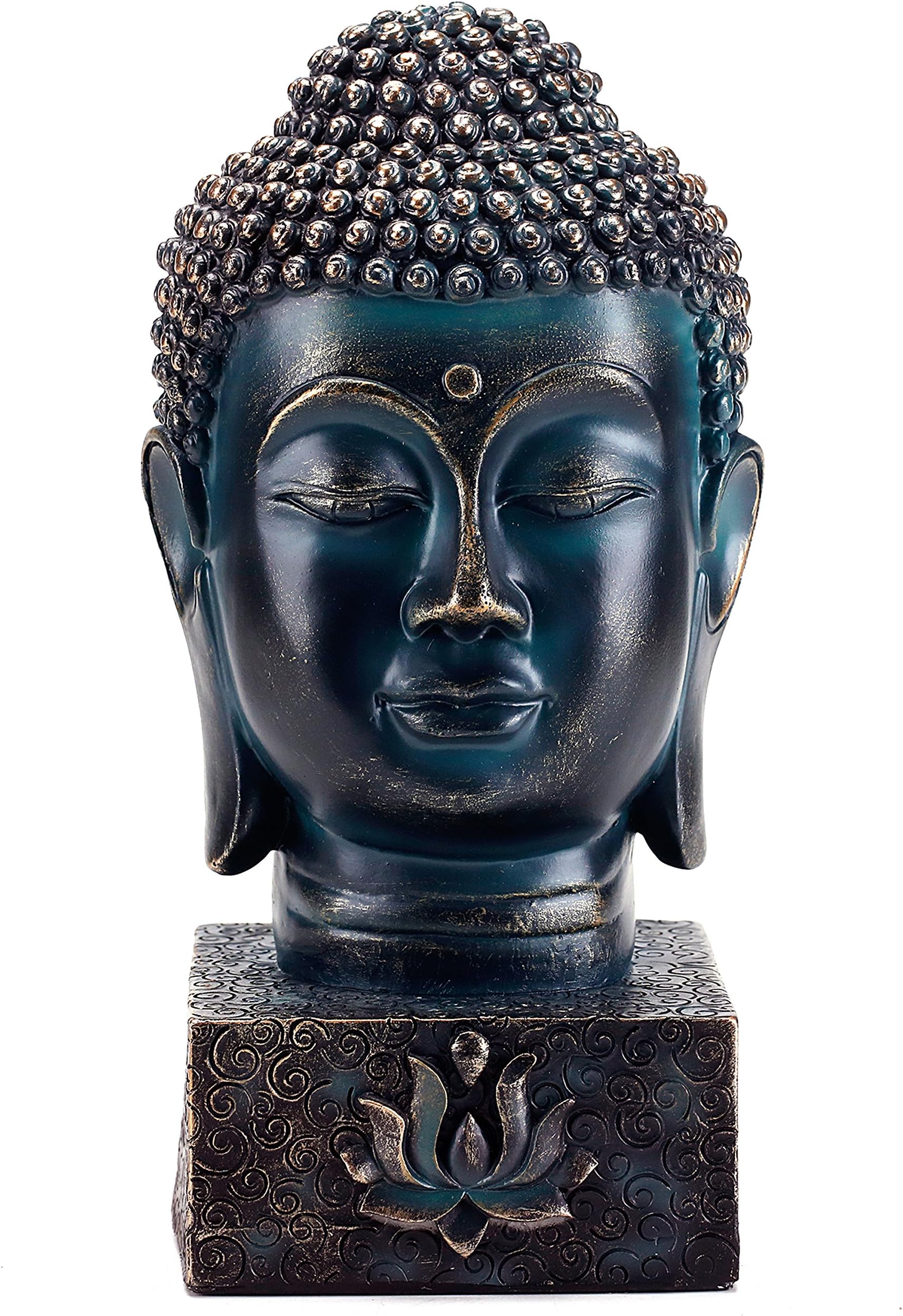 Amazon.com: PTC 6.5 Inch Buddha Head Buddhist Religious Bronze Finish ...
