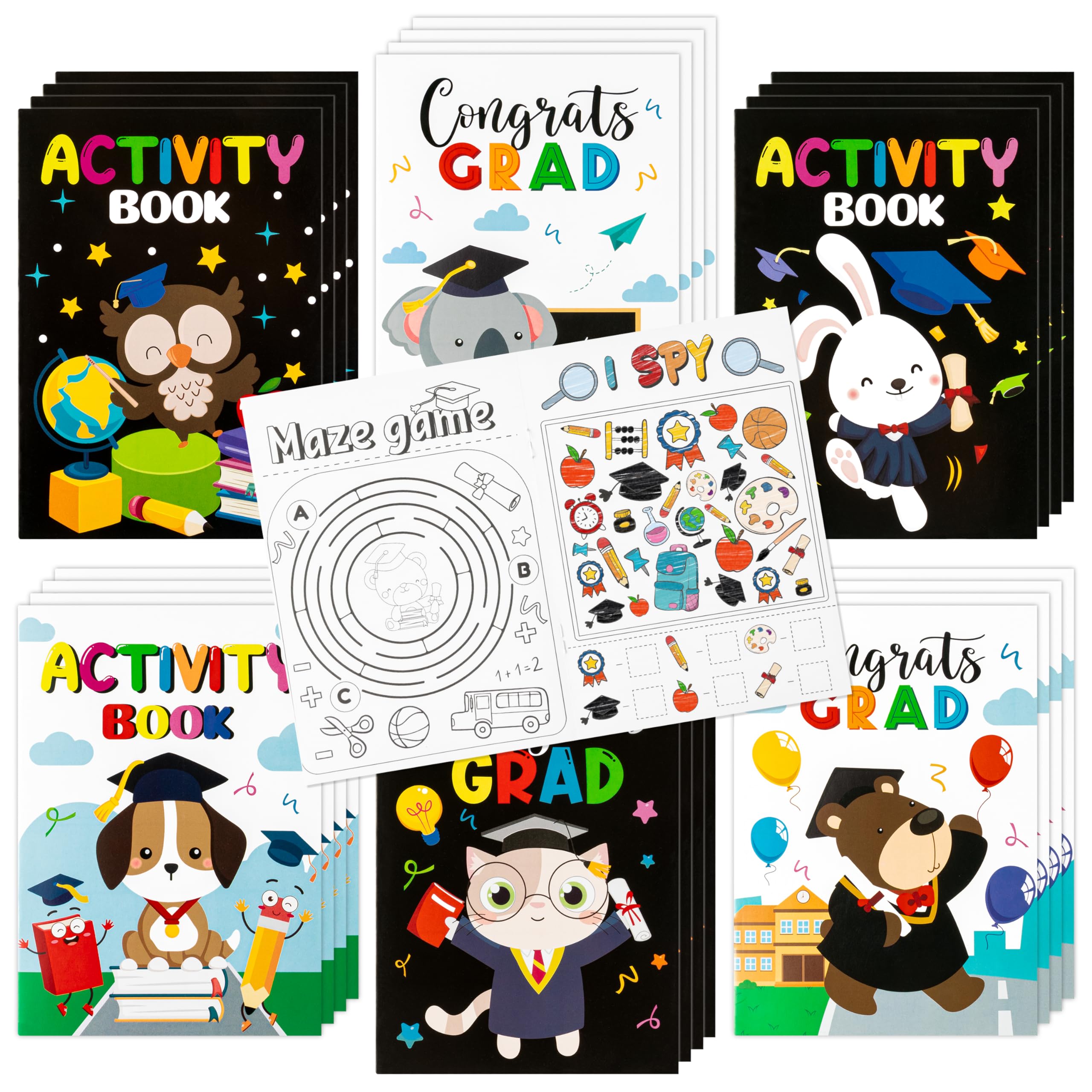Amazon.com: BWkoss Kindergarten Graduation Activity Books- Preschool ...