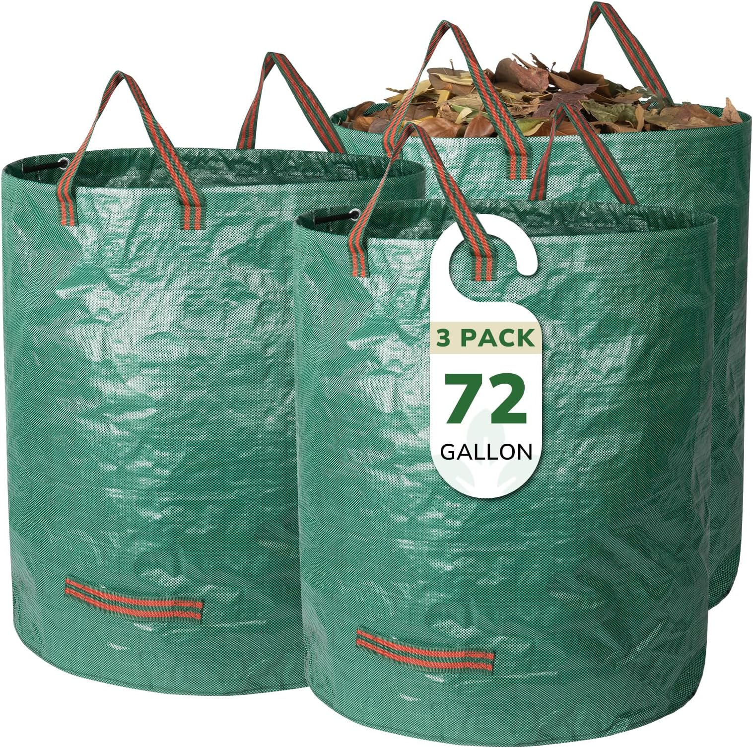 Amazon.com : GardenMate 3-Pack 72 Gallons Reusable Garden Waste Bags ...