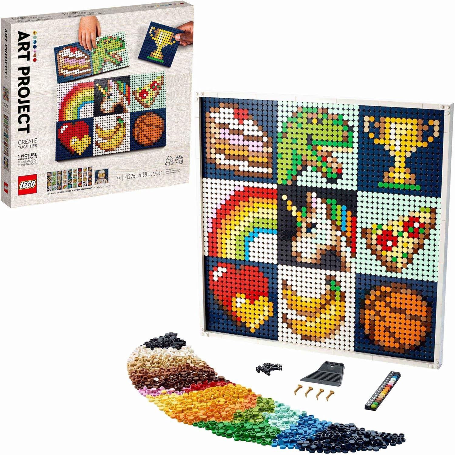 Amazon.com: LEGO Art: Art Project – Create Together 21226 Building Kit ...