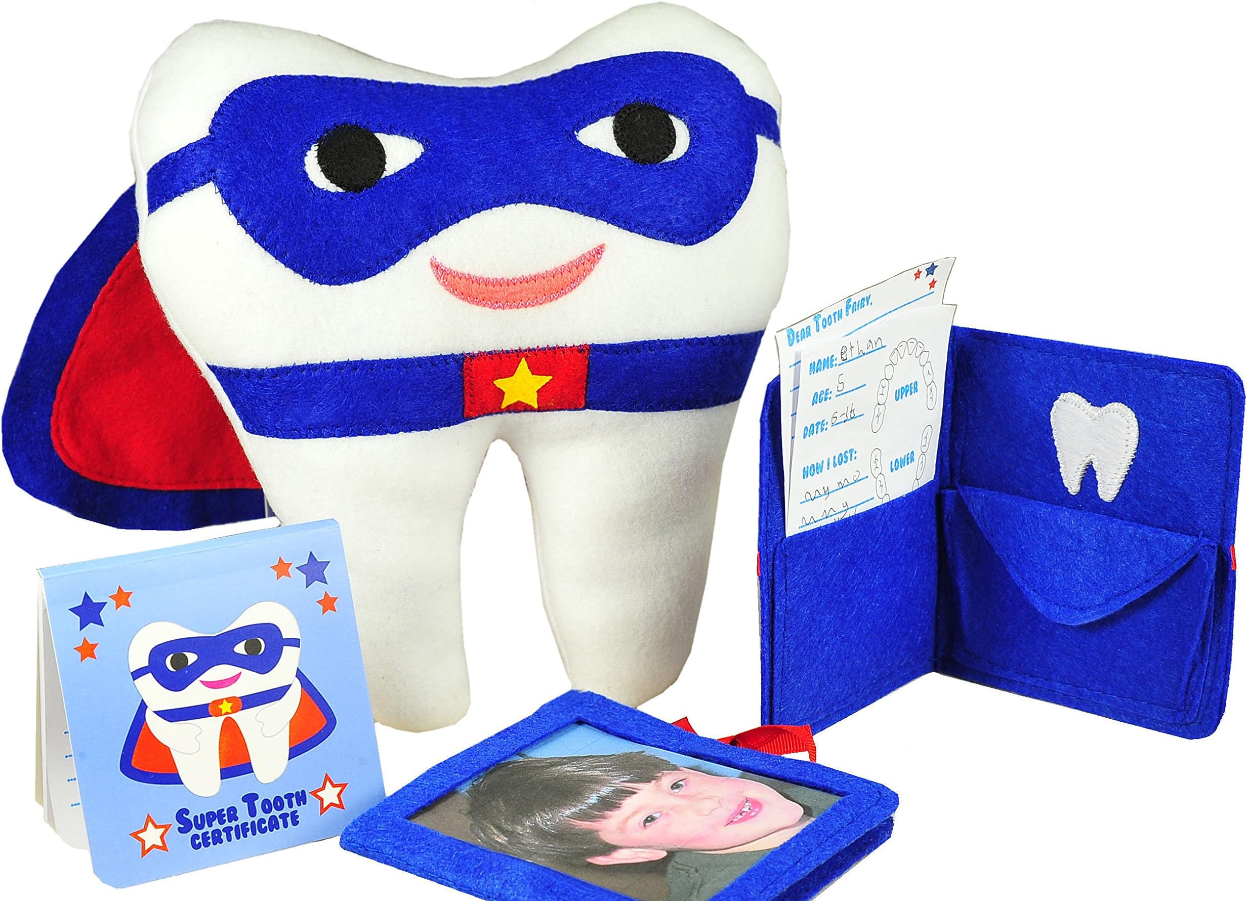 Amazon.com : Tooth Fairy Gift Kit for First Lost Tooth – 6-Piece ...