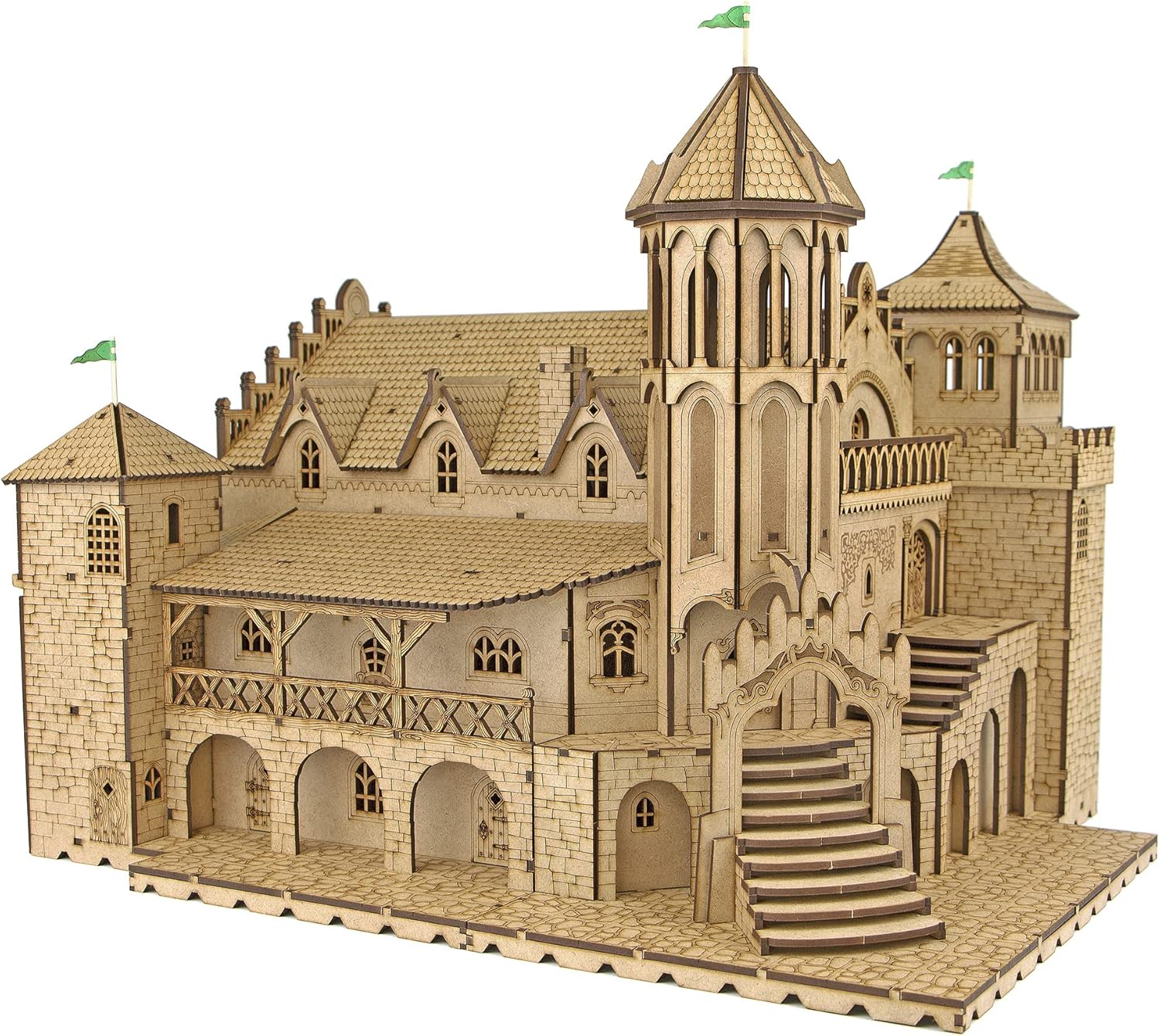 Amazon.com: TowerRex King's Castle D&D Terrain, DND Accessories for ...