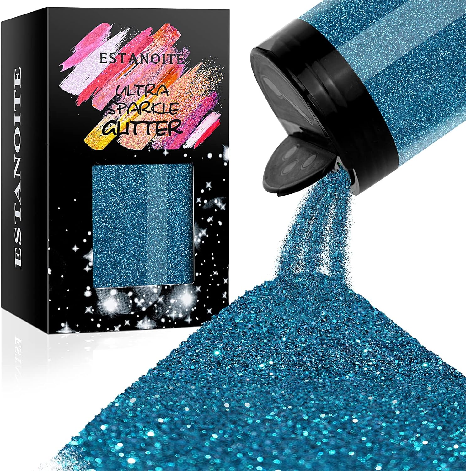 Amazon.com: Metallic Ultra Fine Glitter Powder 7.41Oz/210g, Resin ...