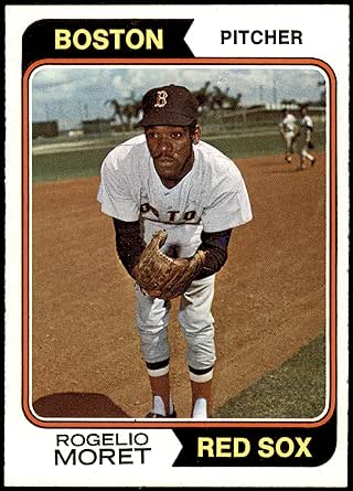 Amazon.com: 1974 Topps # 590 Rogelio Moret Boston Red Sox (Baseball ...