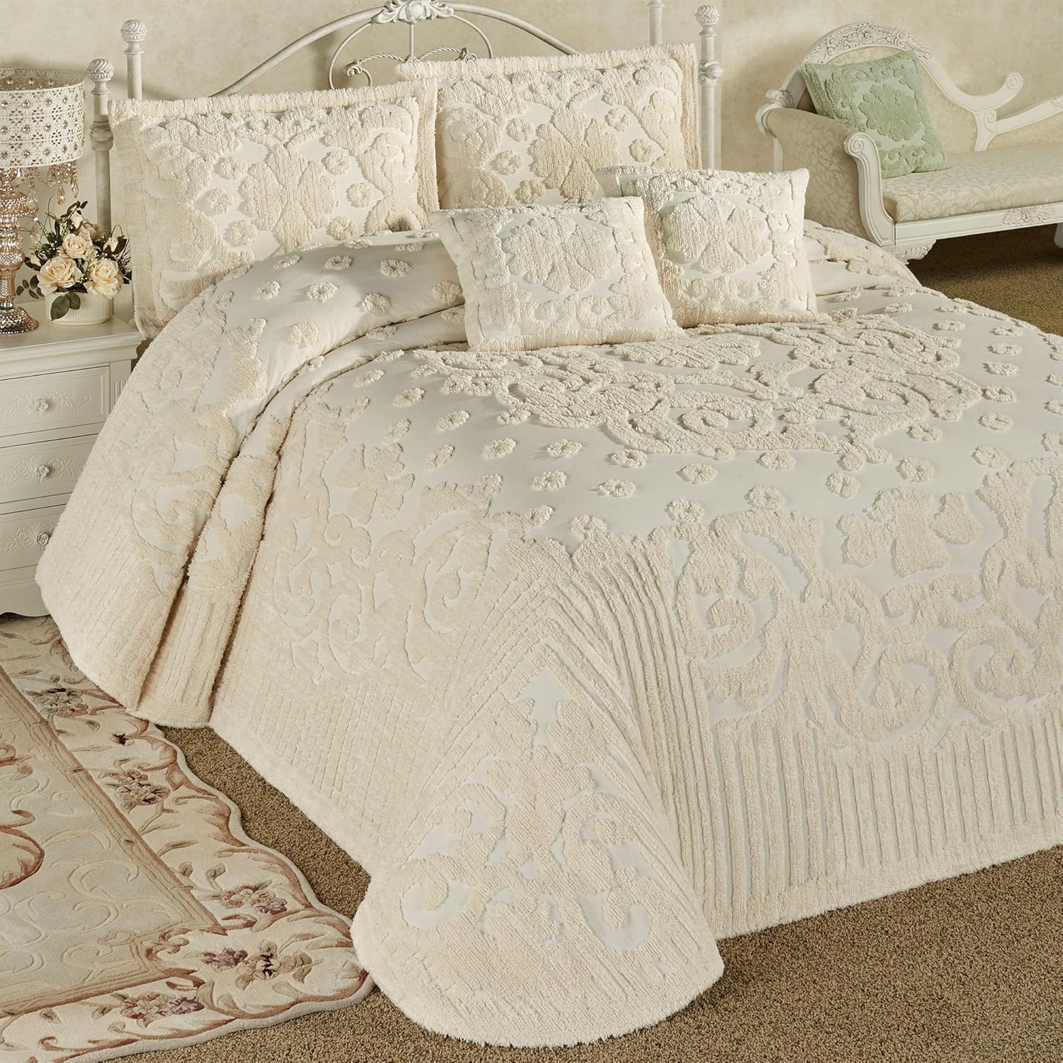 Amazon.com: Laurent Ecru Exceptionally Soft Cotton Bedding | Elegant ...