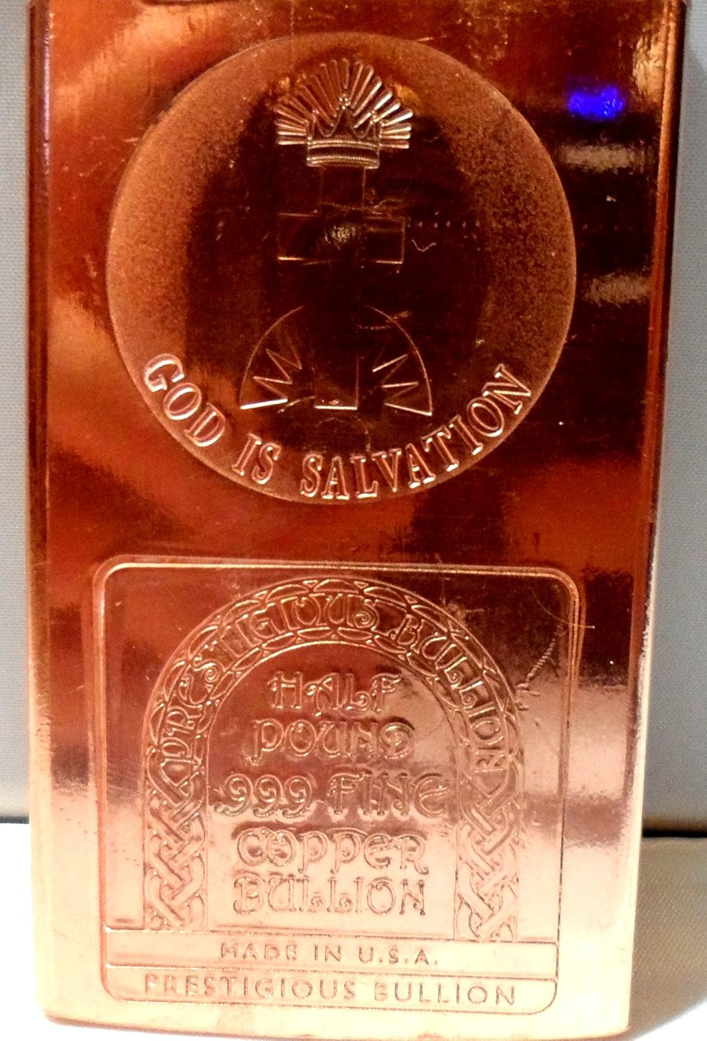 Half Pound God Is Salvation 999 Copper Bullion Art Bar Amazon half-pound-god-is-salvation-999-copper-bullion-art-bar-amazon