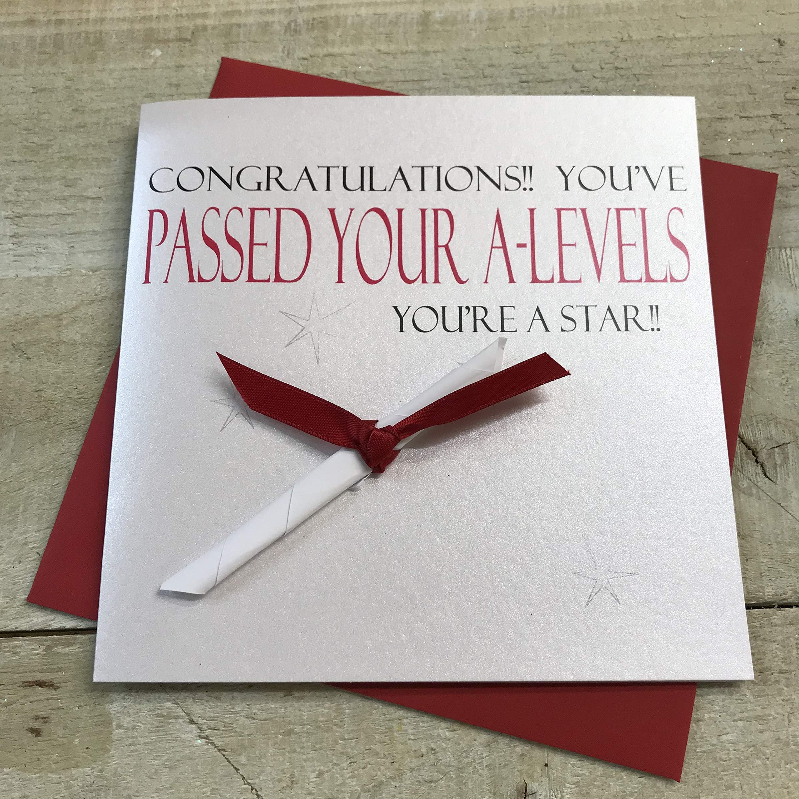 WHITE COTTON CARDS Congratulations You’re Star Handmade Passing A ...