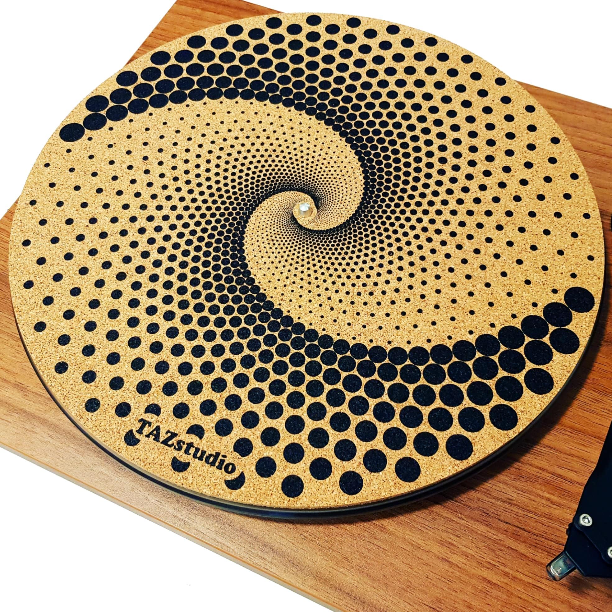 Amazon.com: TAZstudio Cork Turntable Mat for Better Sound Support on ...