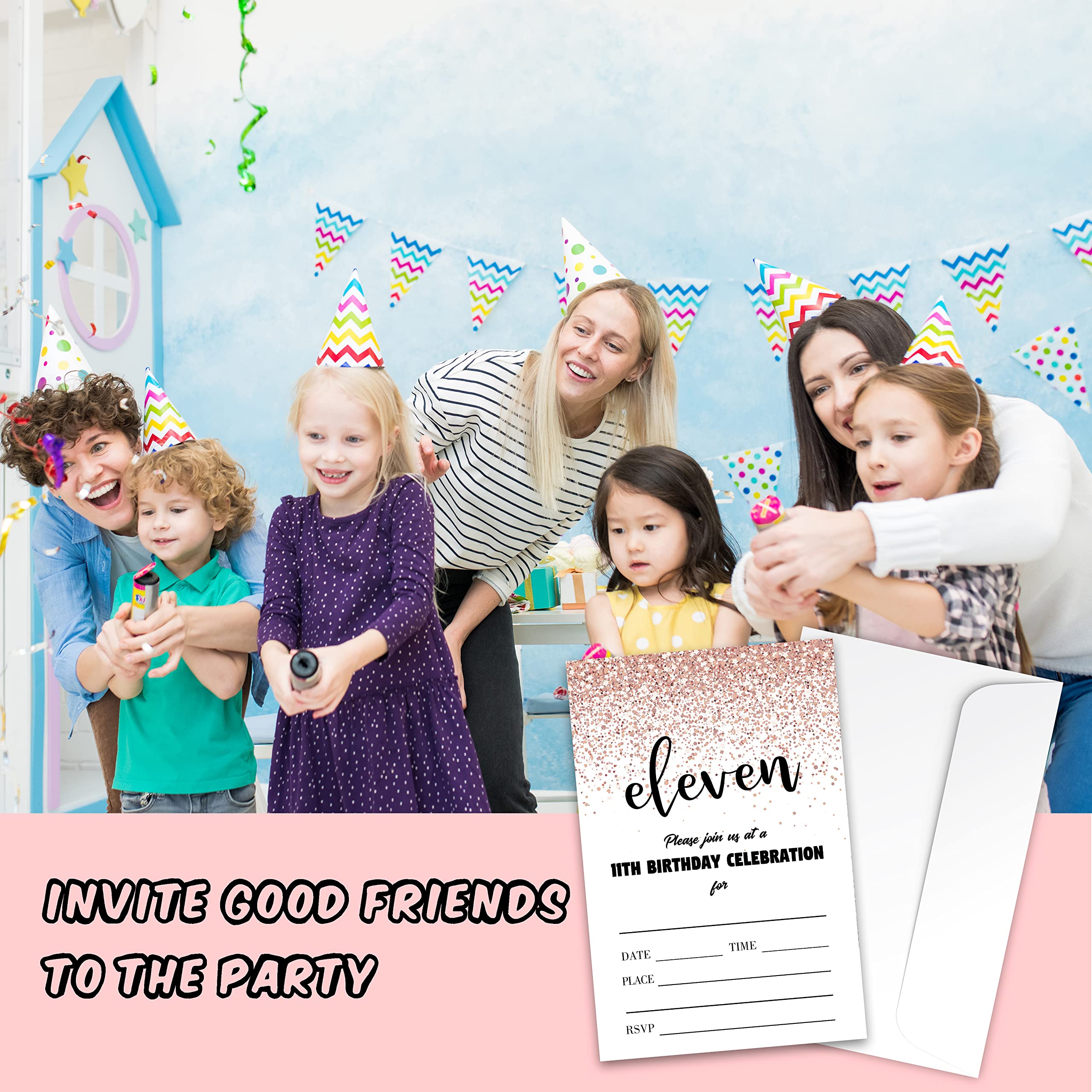 11 Year Old Girl Birthday Party Invitations