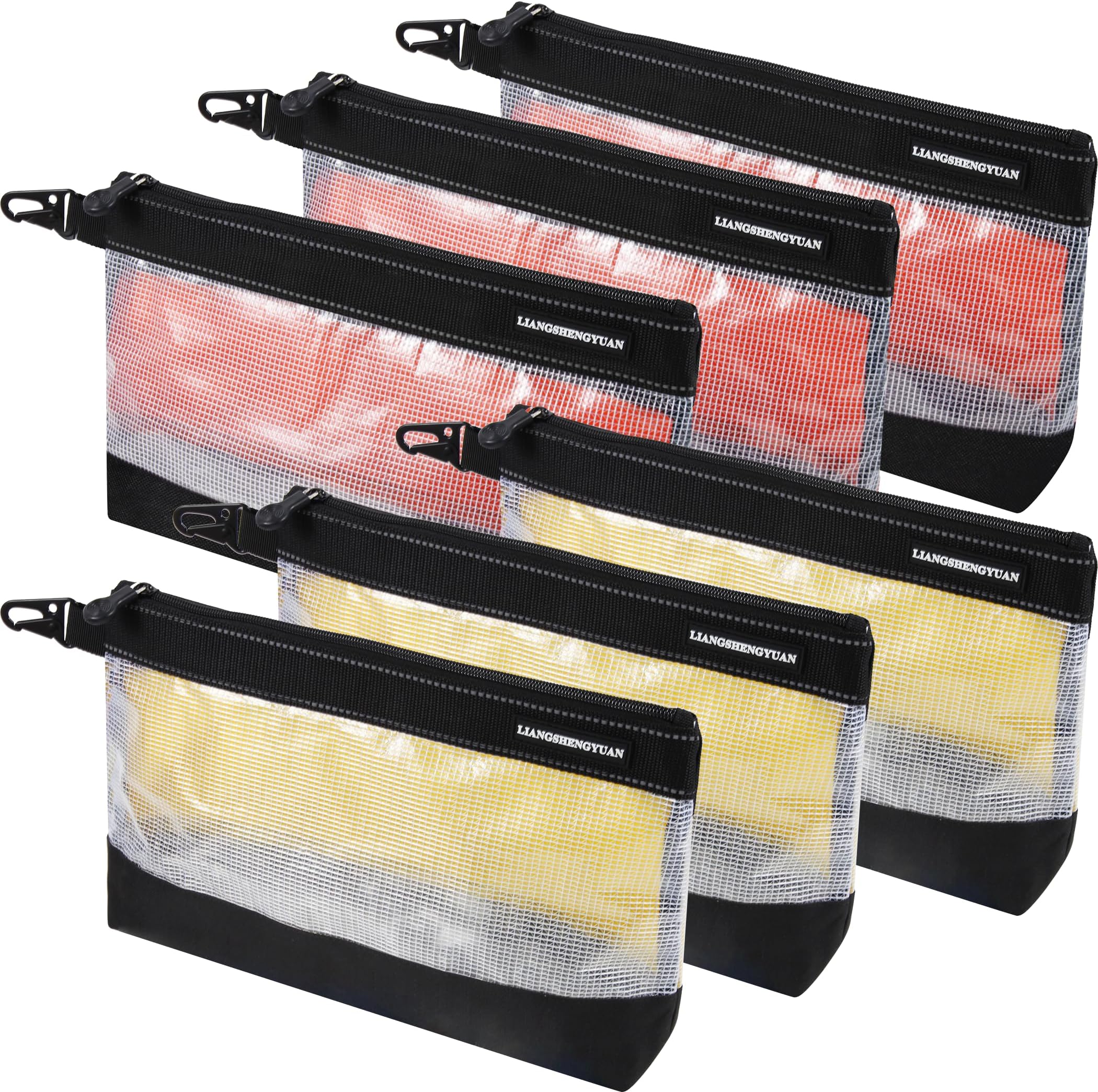 Clear Tool Bag, 4PCS Tool Pouches, 14" Small Tool Bag With Zipper ...