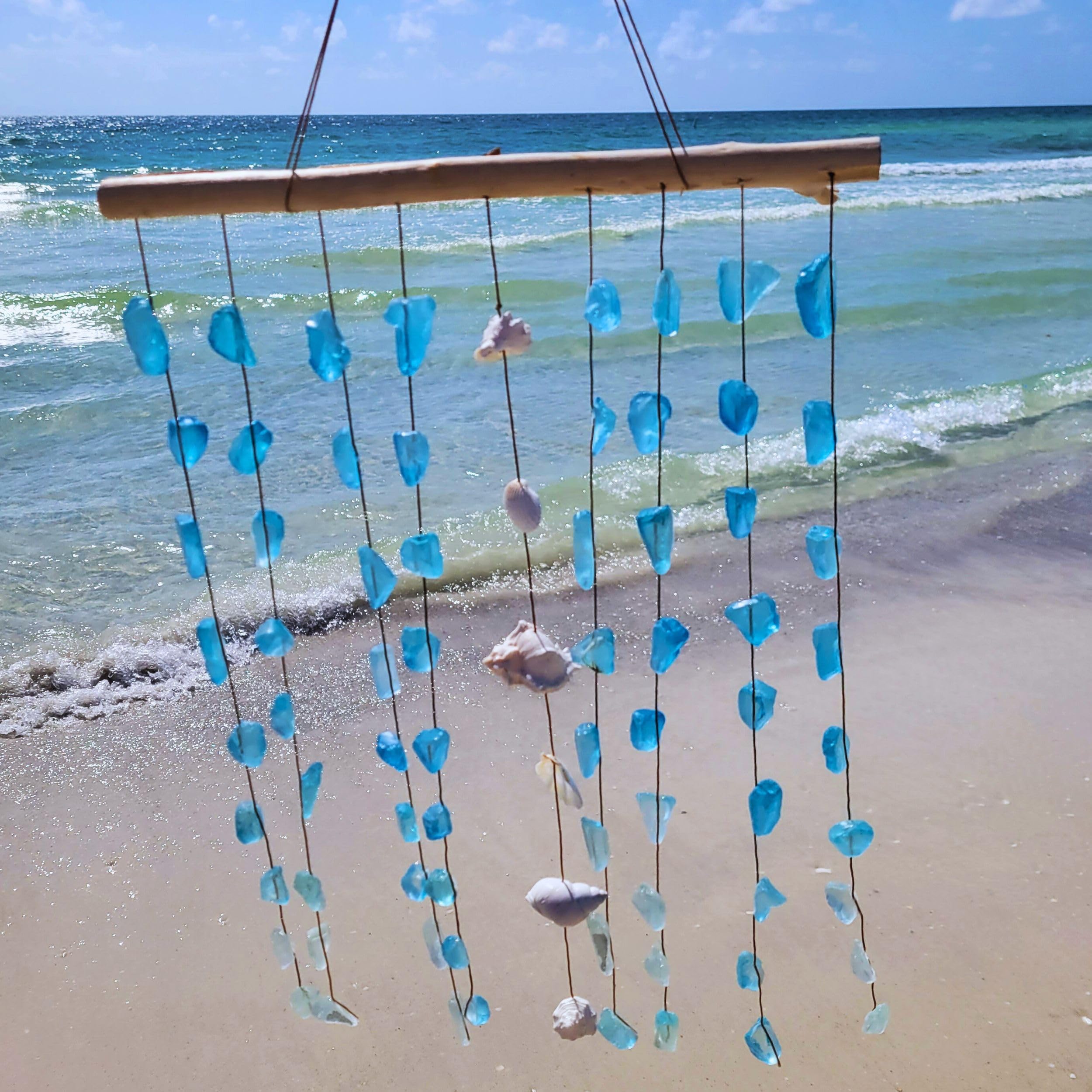 Amazon.com : Creative Co-Op Driftwood Hanging Wind Chime Wall Décor ...