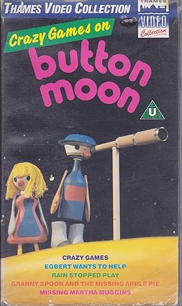 Button Moon-Crazy [VHS] : Robin Parkinson, Ian Allen, Charles Warren ...