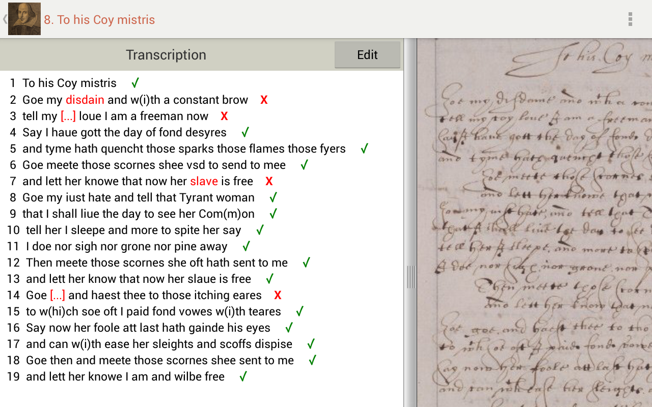 English Renaissance Handwriting - App on Amazon Appstore