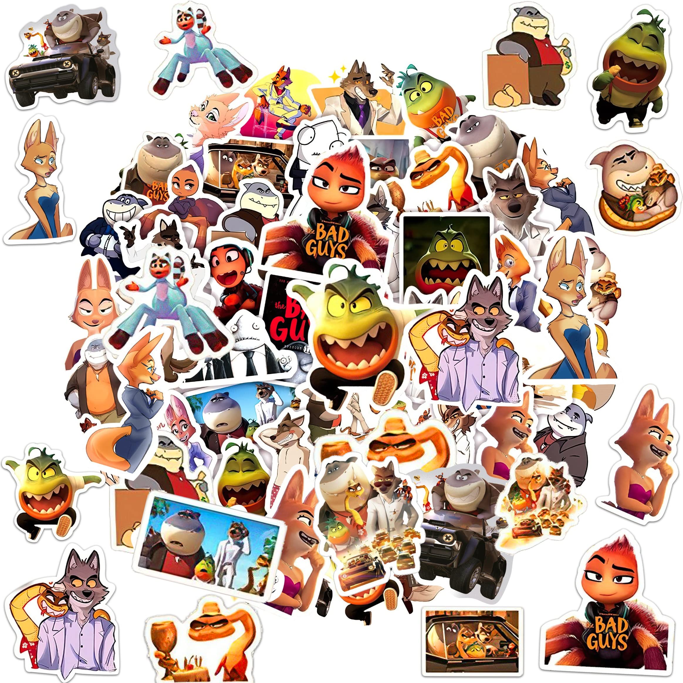 Buy 100Pcs Cartoon Movie Stickers for Suitcase Skateboard Laptop ...