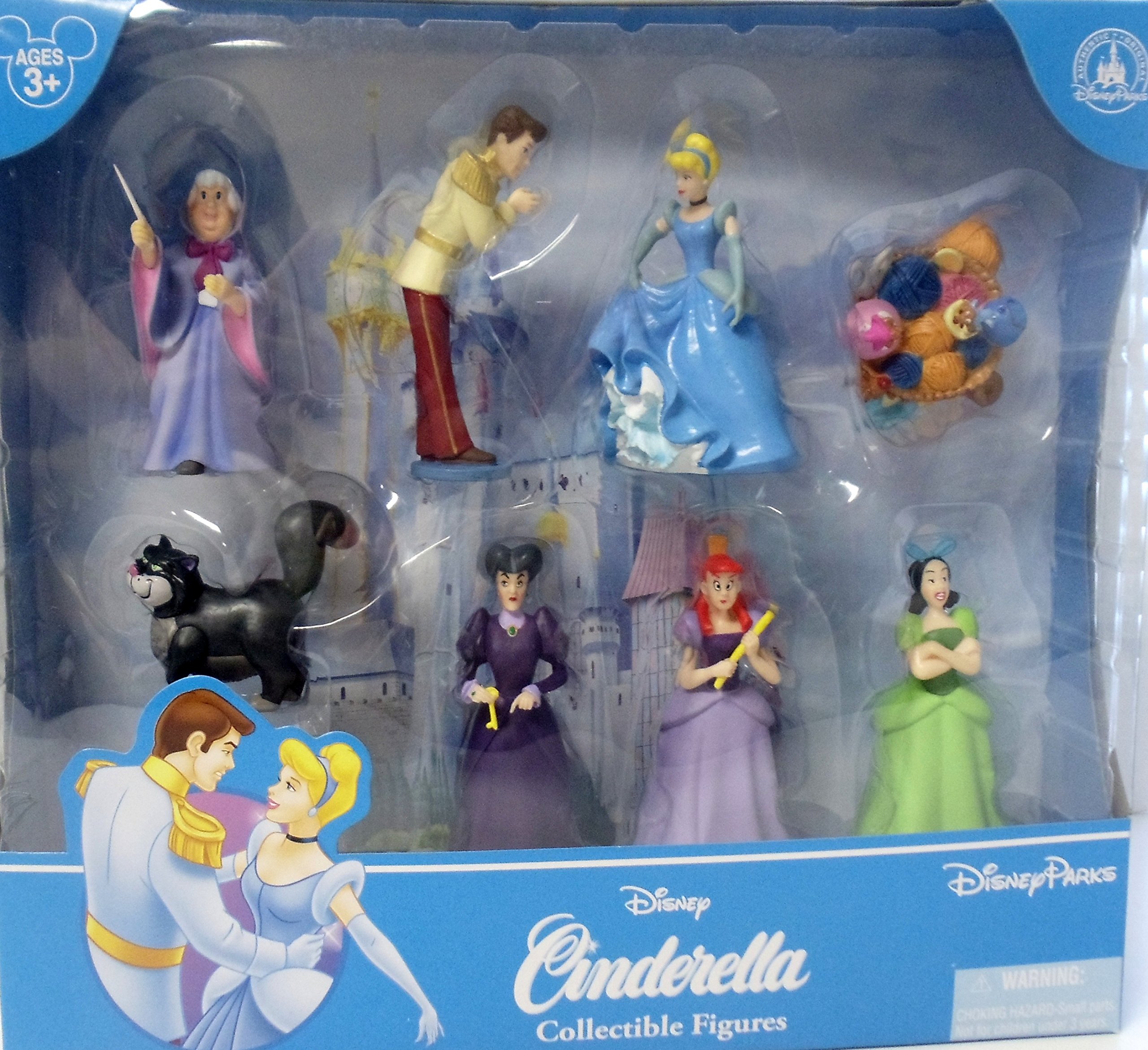 Buy Disney CINDERELLA Set of 8 Figures ~ Featuring Princess Cinderella ...