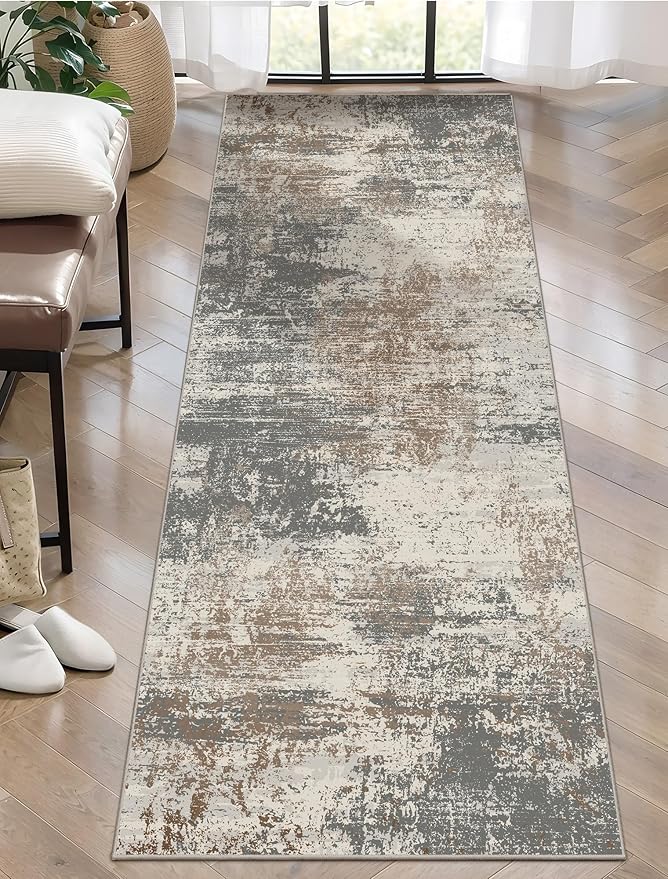 Amazon.com: Ciicool 2x6 Washable Runner Rug, Modern Abstract Hallway ...