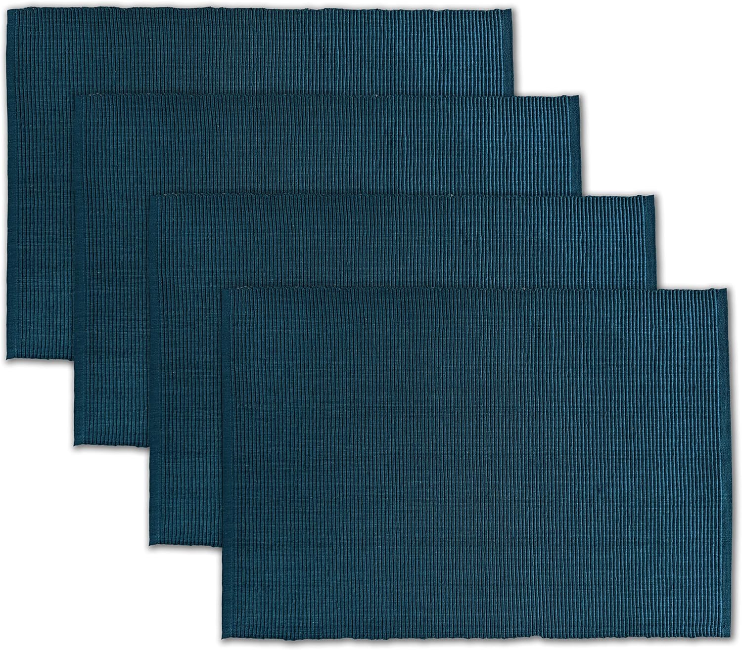 Amazon.com: AVKA Studio 100% Cotton Ribbed Placemats - Set of 4-13 x 19 ...