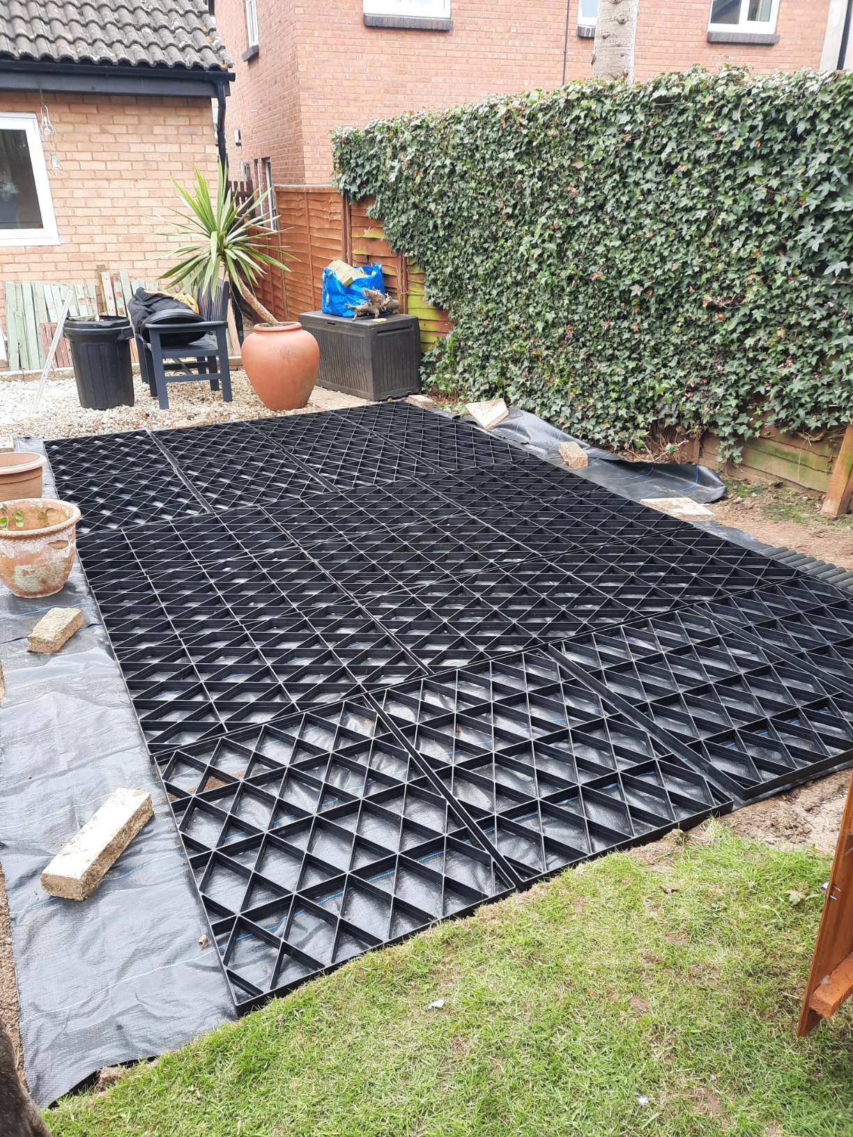 GARDEN SHED BASE GRID 14x8 = FULL ECO KIT 4.3m x 2.45m + HEAVY DUTY ...