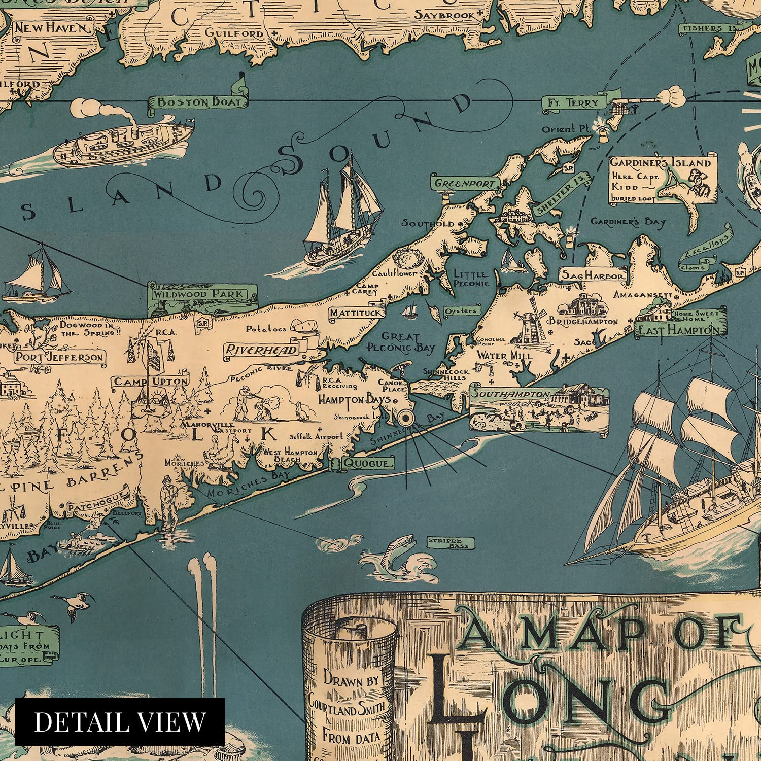 Old Maps New York Long Island Hagstrom's Map Of Long Island, New York