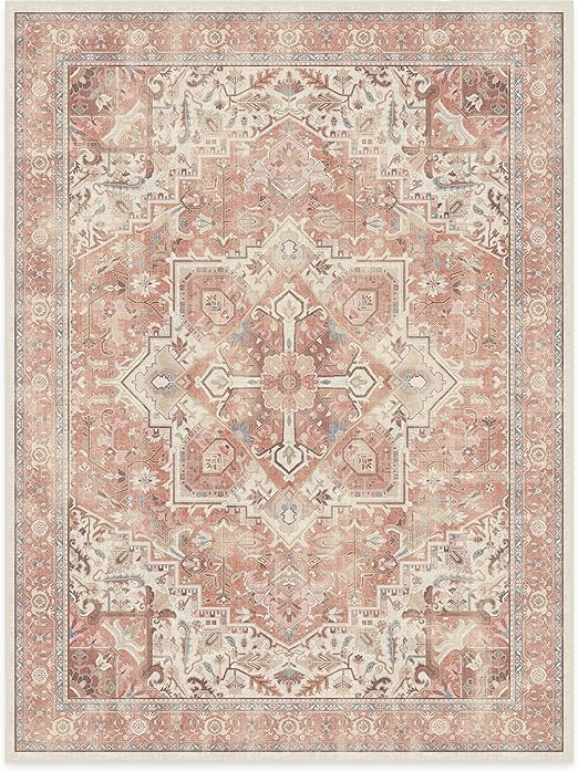 Amazon.com: RUGGABLE Kamran Washable Rug - Perfect Washable Area Rug ...