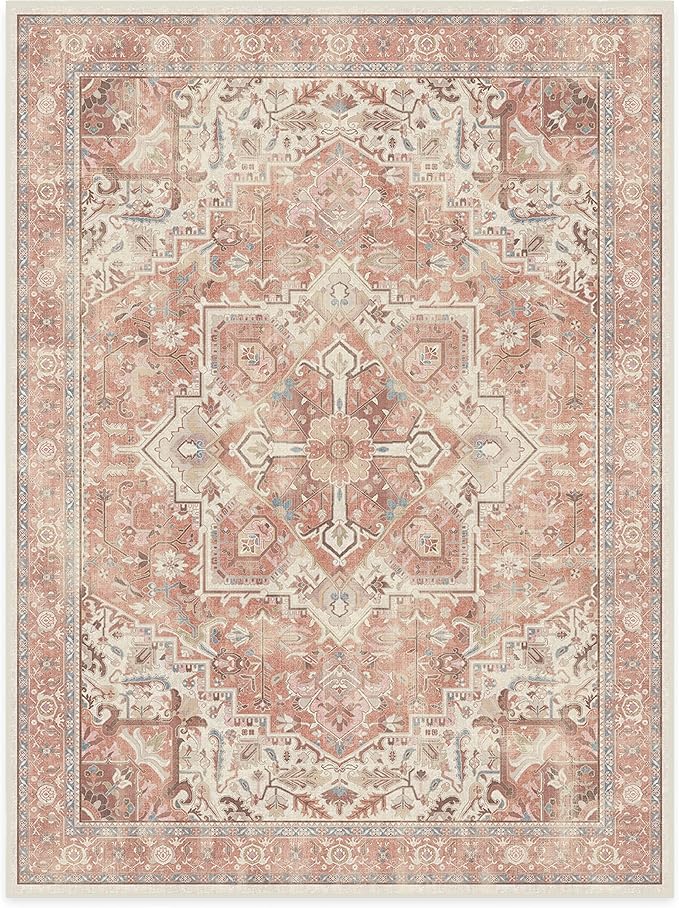 Amazon.com: RUGGABLE Kamran Washable Rug - Perfect Washable Area Rug ...