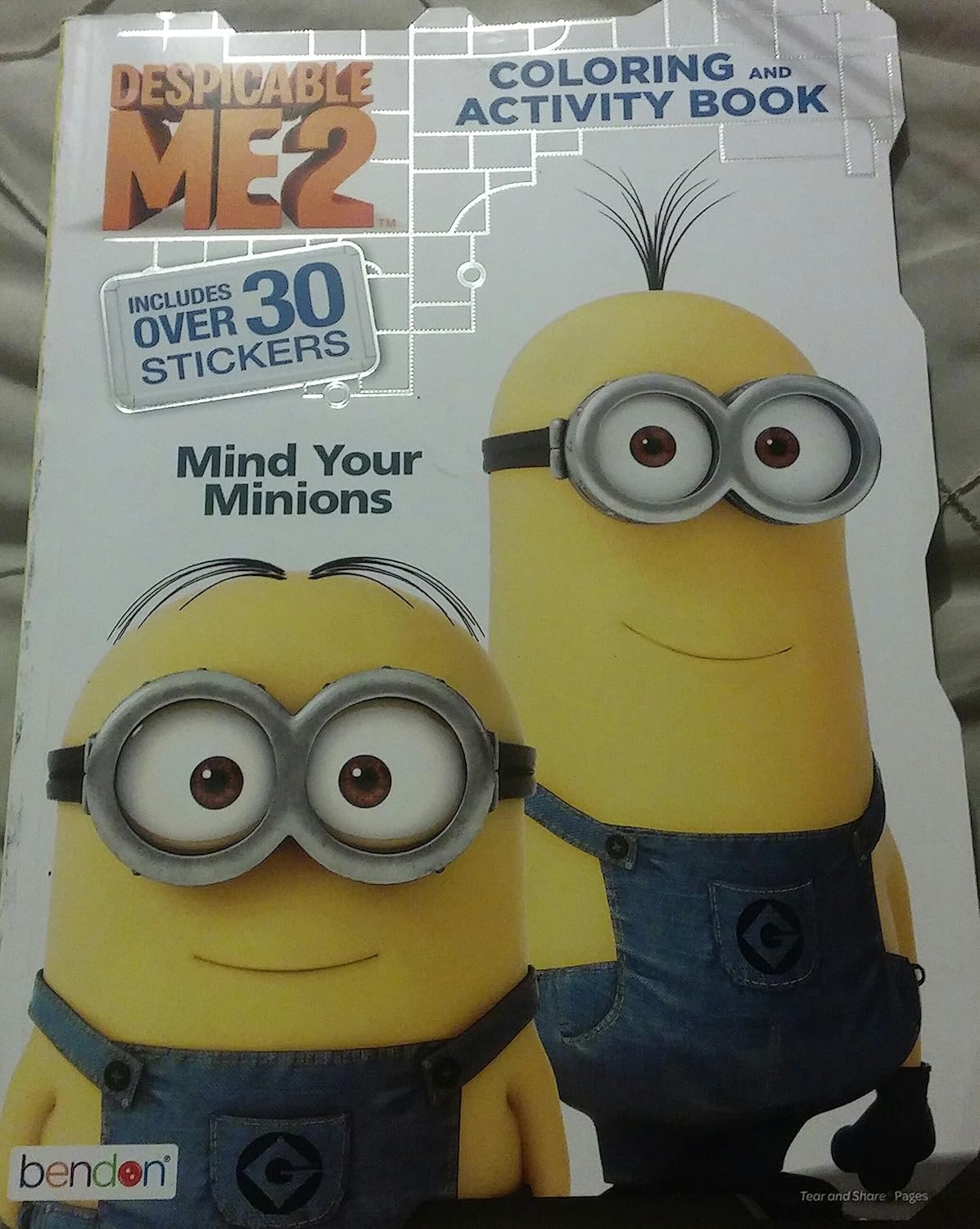 Despicable Me 2 Mind Your Minions Coloring and Act: Universal Studios ...