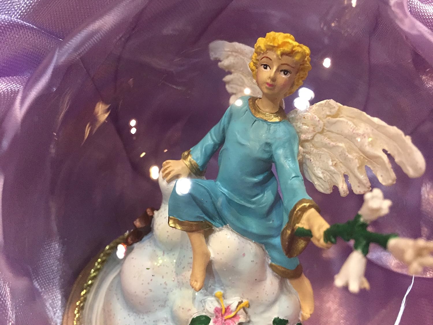 Amazon.com: Flavia Milano Memory Globe Celebration Collection - Angel ...