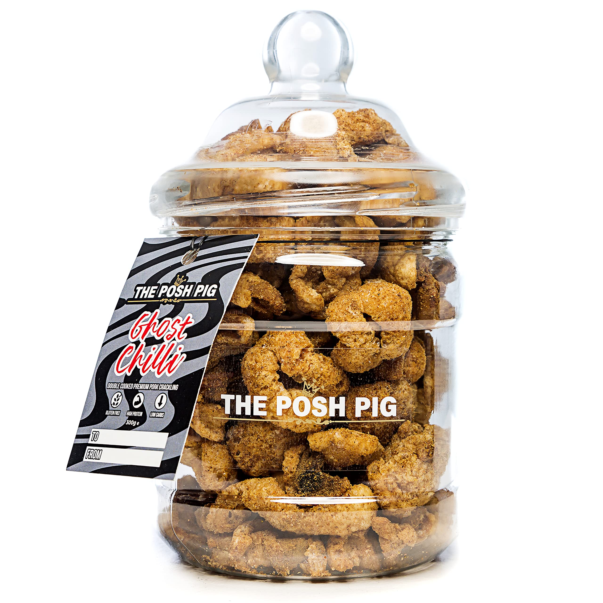 The Posh Pig - 7 flavours - 300g Gift Jar - High Protein, Low Carb ...
