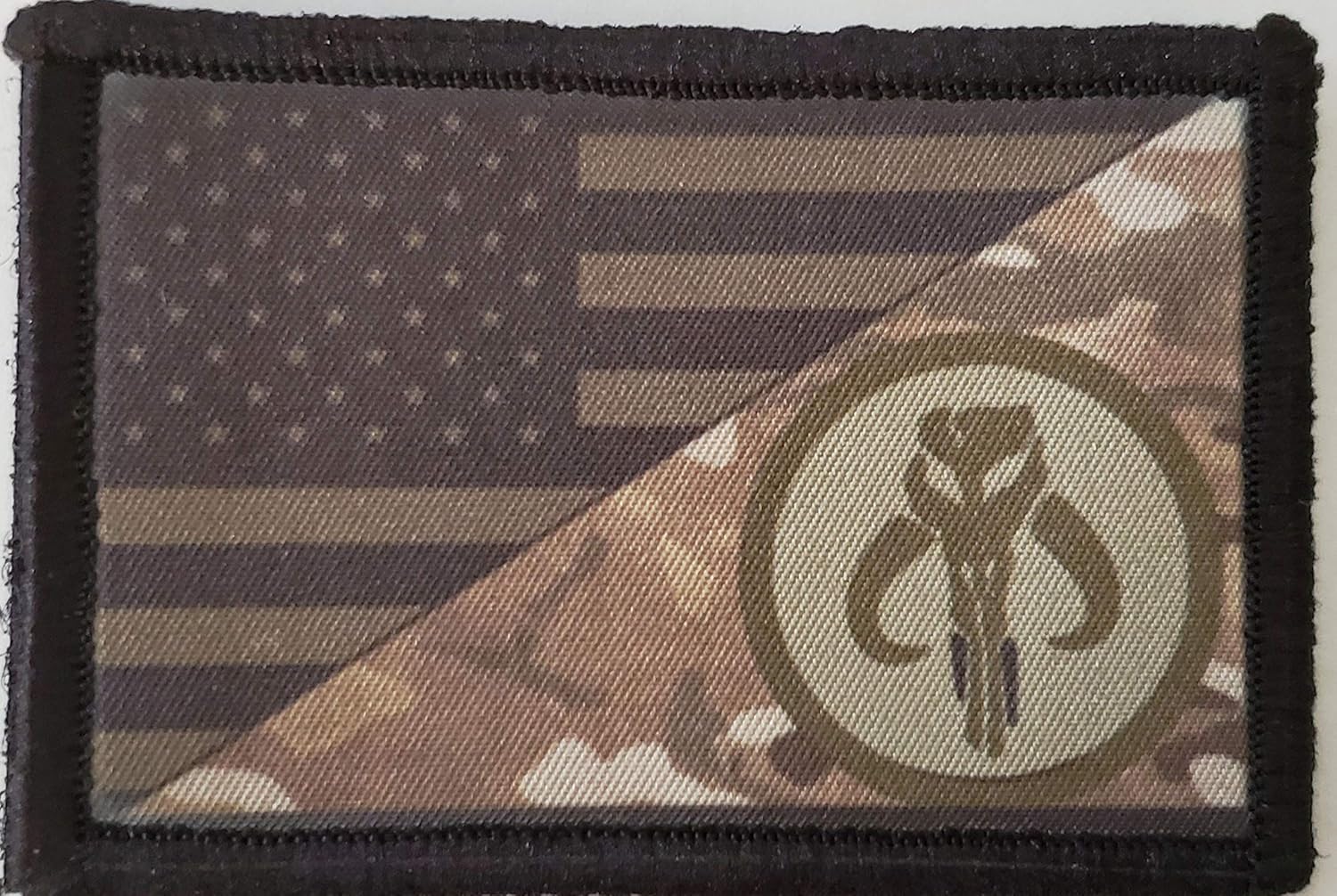 Amazon.com: RedheadedTshirts - Subdued USA Flag Mandalore Bounty Hunter Tactical Morale Patch ...