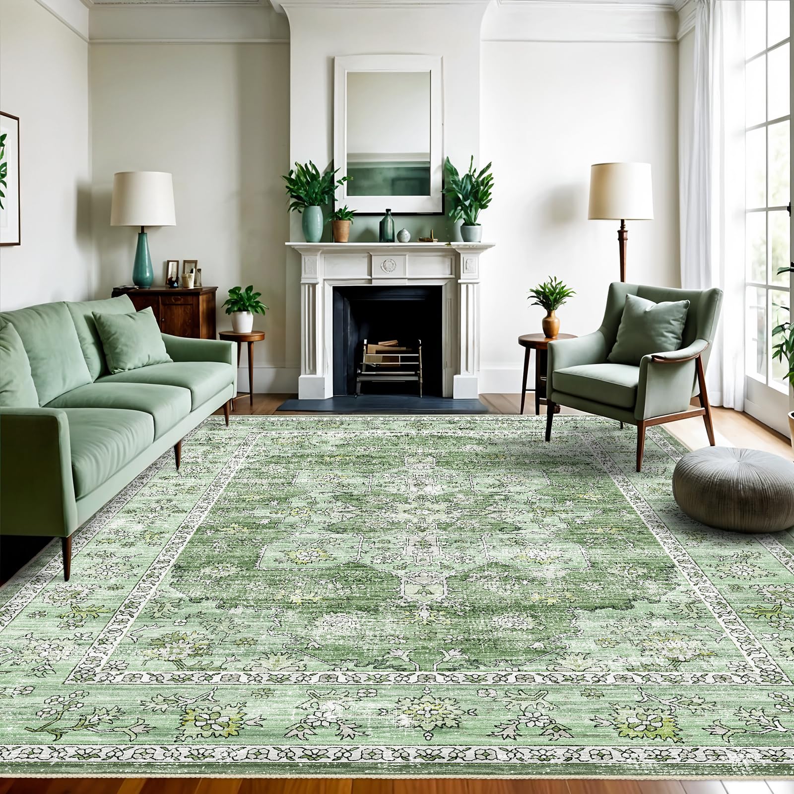 Amazon.com: Bluebell 9x12 Washable Living Room Rugs: 9'x12' Washing Non ...