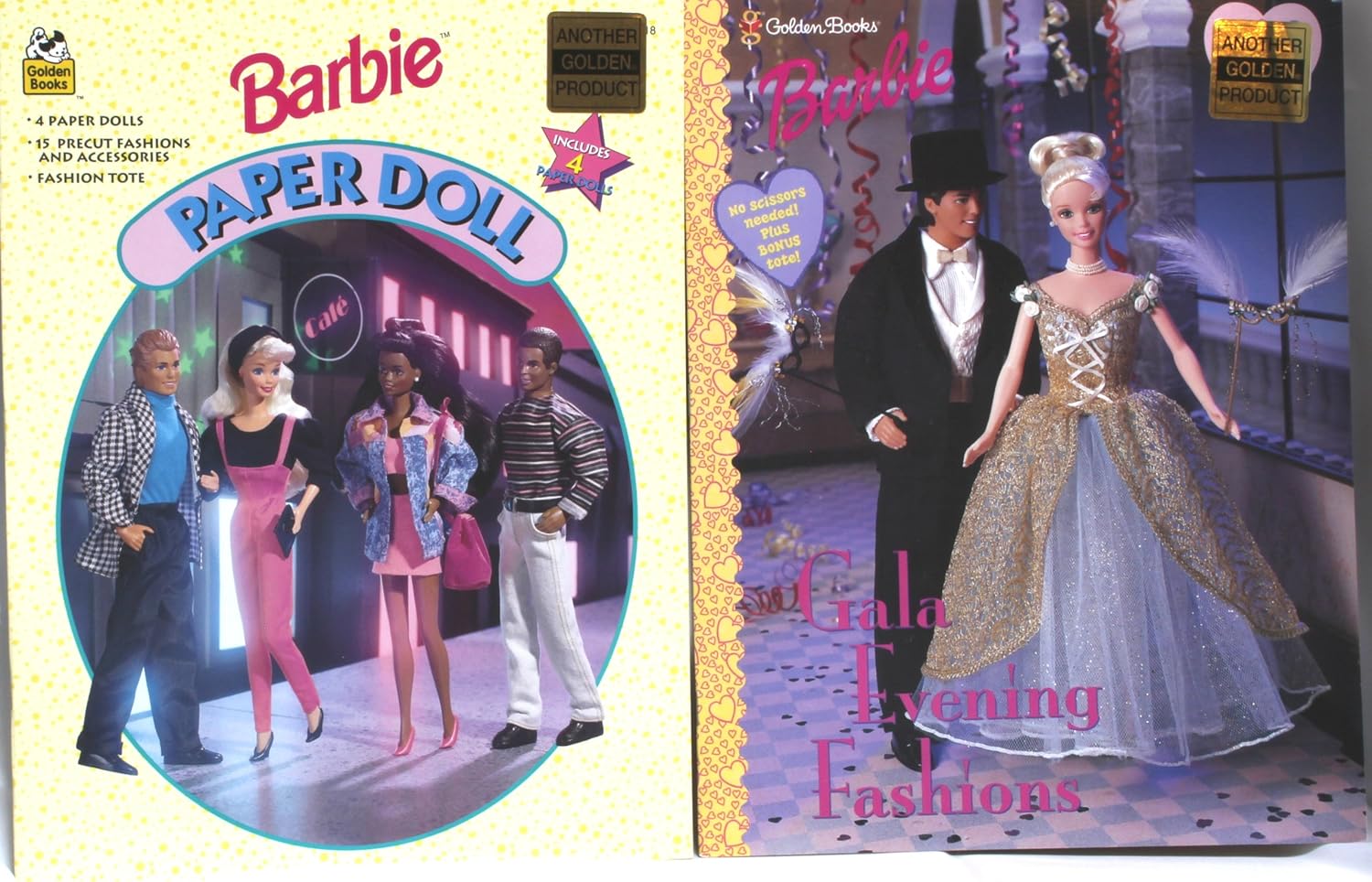 2 Barbie Golden Books Paper Doll Books (2 Book Set Includes 0307022153 ...