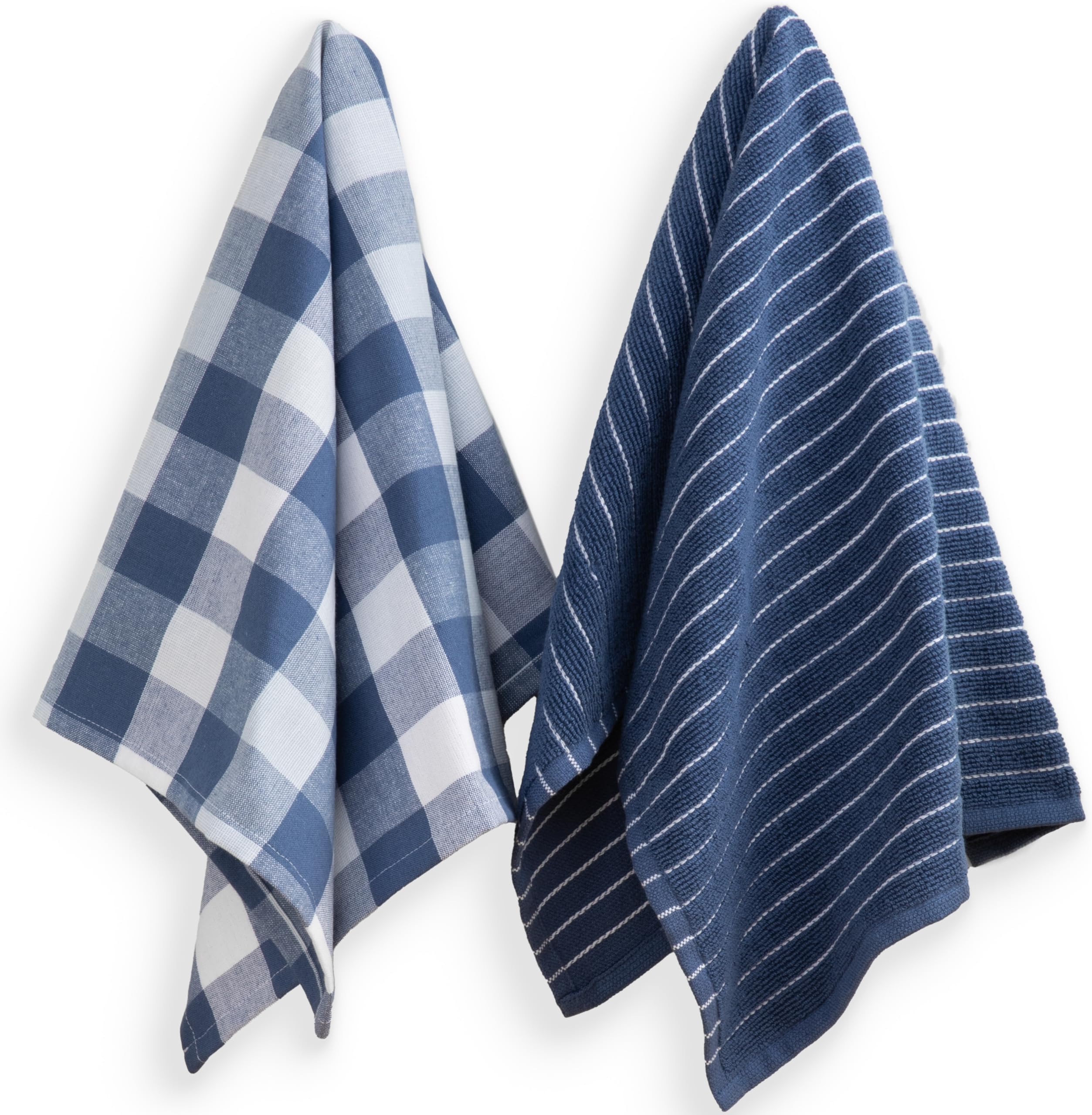 Amazon.com: Sticky Toffee Gray Kitchen Towels 2 Pack, 100% Cotton Gray ...