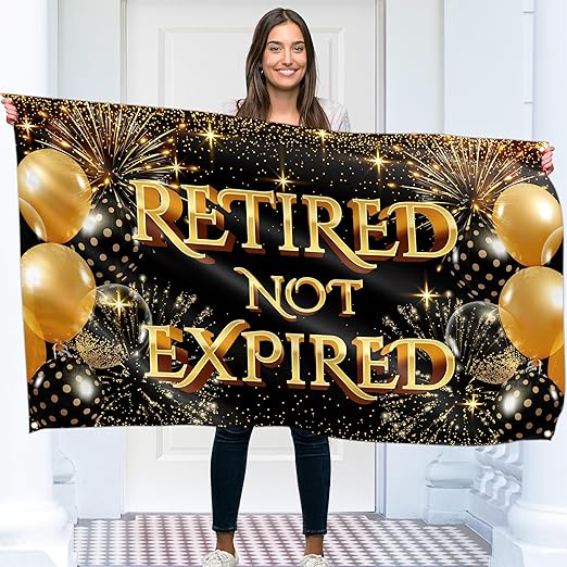 Banner "Happy Retirement" – Dekoration für den Ruhestand – Banner und ...