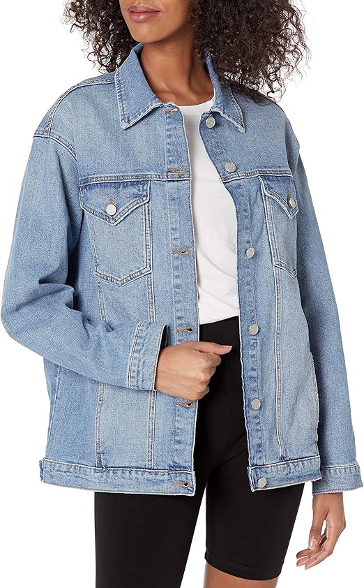 Amazon.com: The Drop Women's Andrea Oversized Denim Jacket : Clothing ...