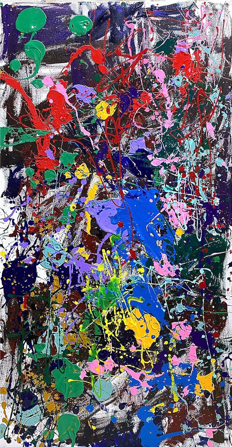 Amazon.com: 37 handmade large original wall art abstract expressionism ...