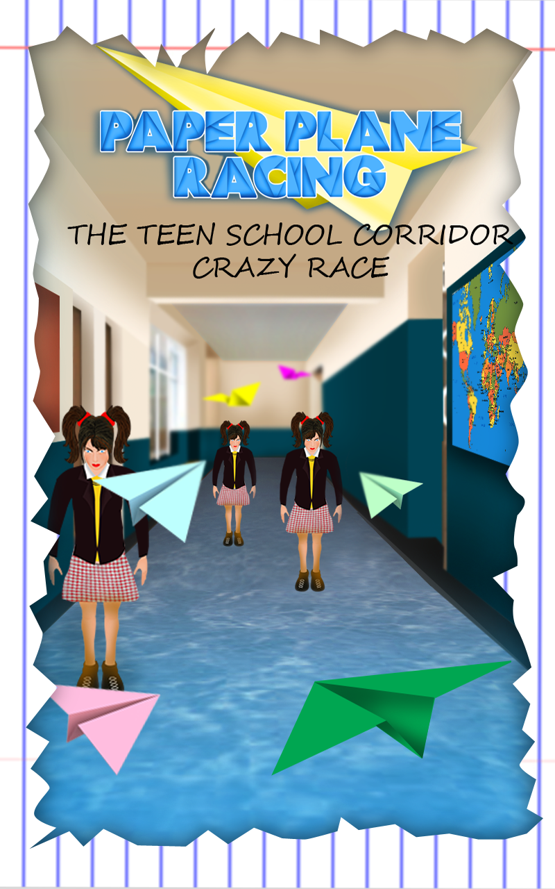 Paper Plane Racing : The teen school corridor crazy race - Free Edition ...