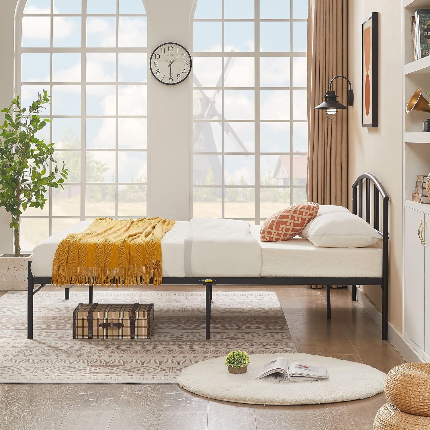 Vecelo Base De Cama Matrimonial Con Cabecera Y Estribo Base De Colchón