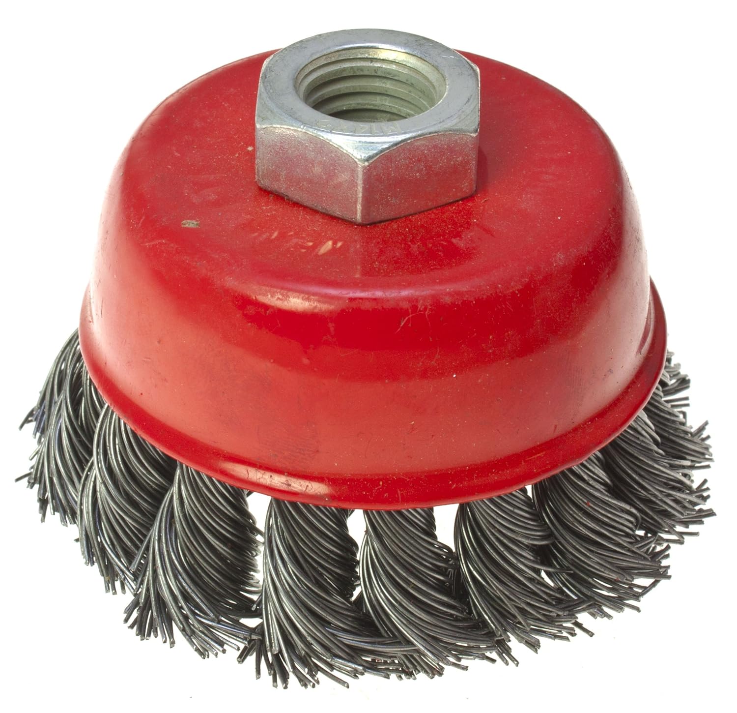 Toolzone M14 75mm Twist Knot Wire Cup Brush For Angle Grinder : Amazon ...