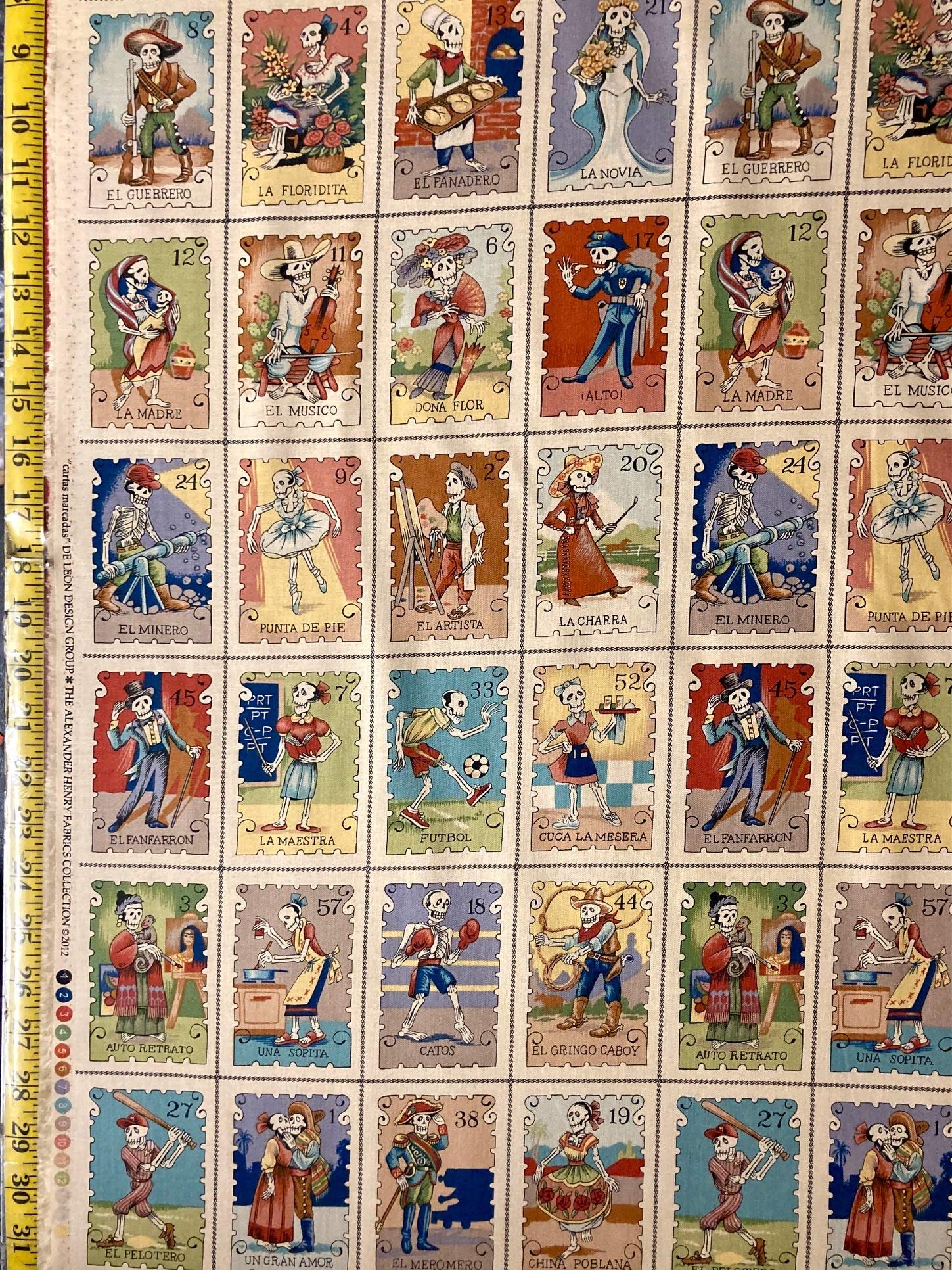 Amazon.com: Cartas Marcadas Tea Alexander Henry Fabric - by The Yard ...