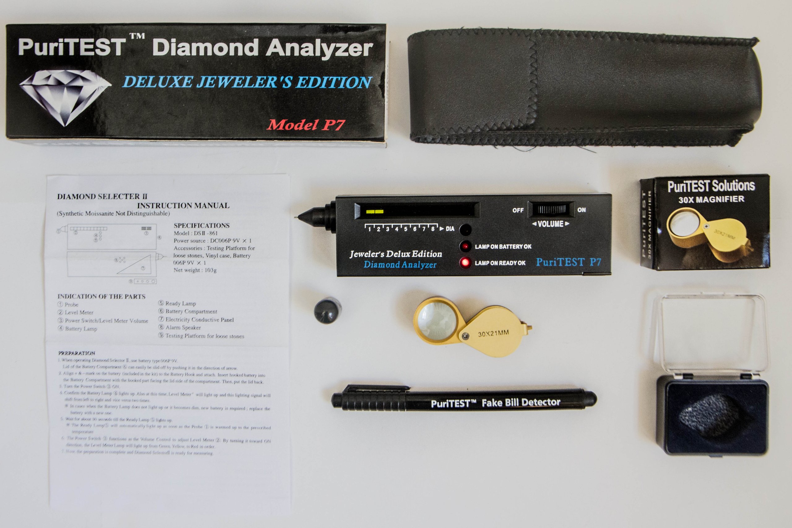 Buy PuriTest Diamond Jewelry Counterfeit Detection Kit Genuine Diamond ...