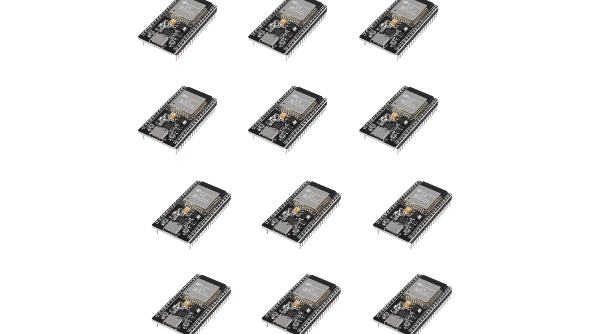 Watch 12 Packs ESP32-DevKitC-32 Development Board modules﹙ESP-32D,ESP ...